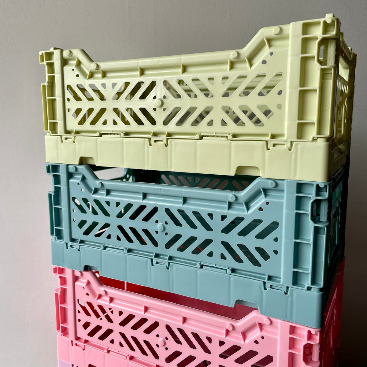 Mini Folding Storage Crate - Teal - - Liv's Solihull