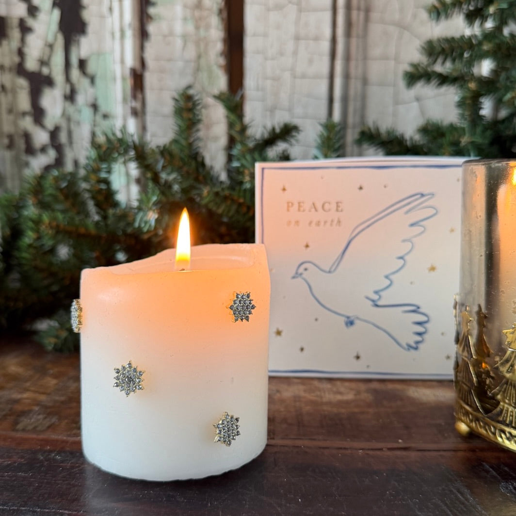 Set 5 Candle Pins - Gold Diamante, 1cm - All Christmas - Liv's Solihull