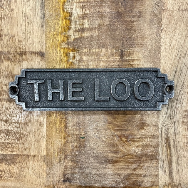 Cast Iron Plaque - The Loo - - Liv's Solihull