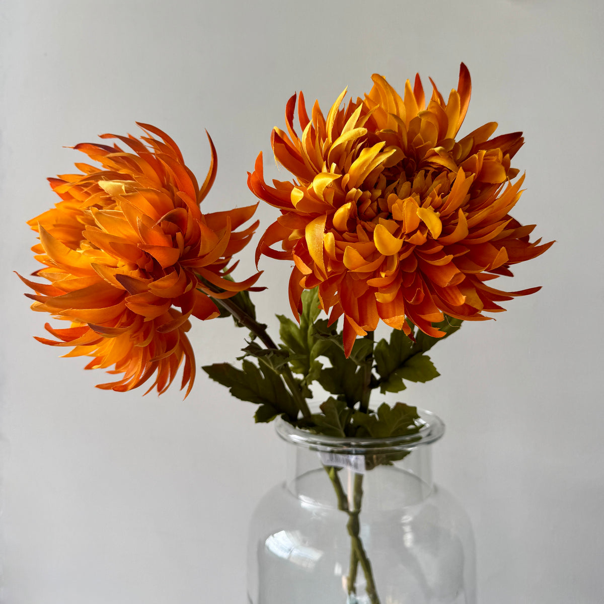 Chrysanthemum Stem - Golden Yellow, H62cm - - Liv's Solihull