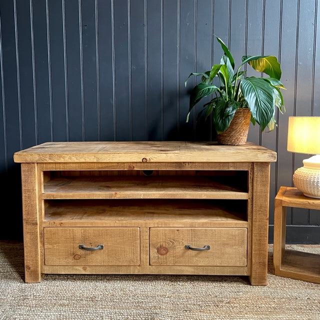 Sherwood TV Unit with 2 Drawers & 2 Shelves, 4ft - - Liv's Solihull