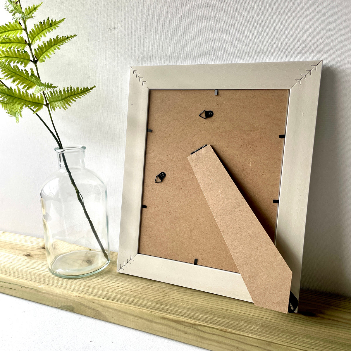 Standing Photo Frame - White Wood, 8x10" - - Liv's Solihull