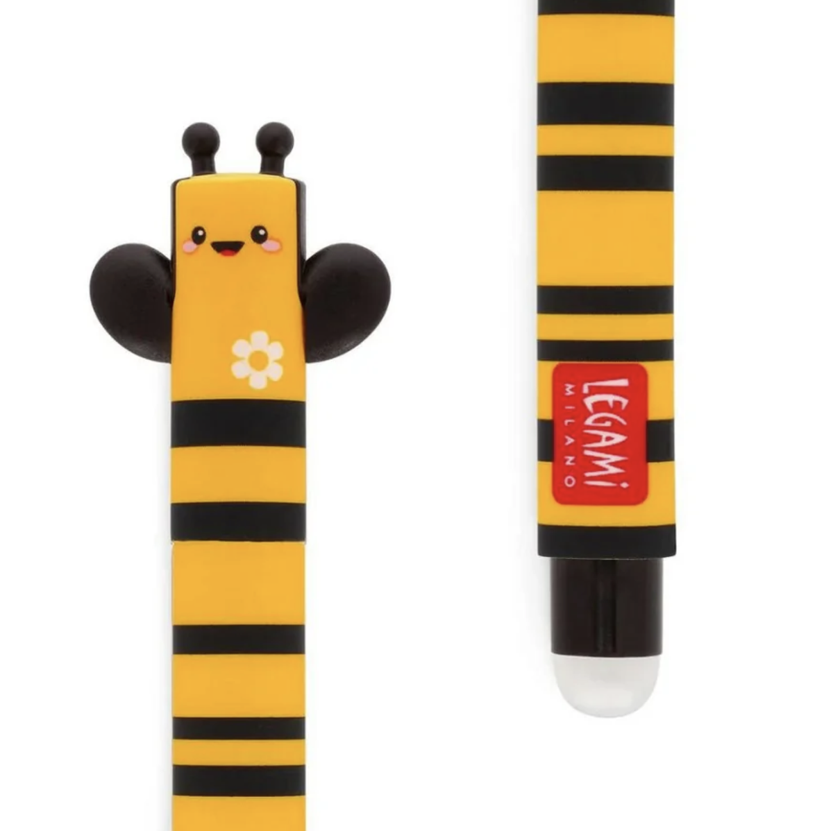 Legami Erasable Pen - Bee, Black Ink - - Liv's Solihull