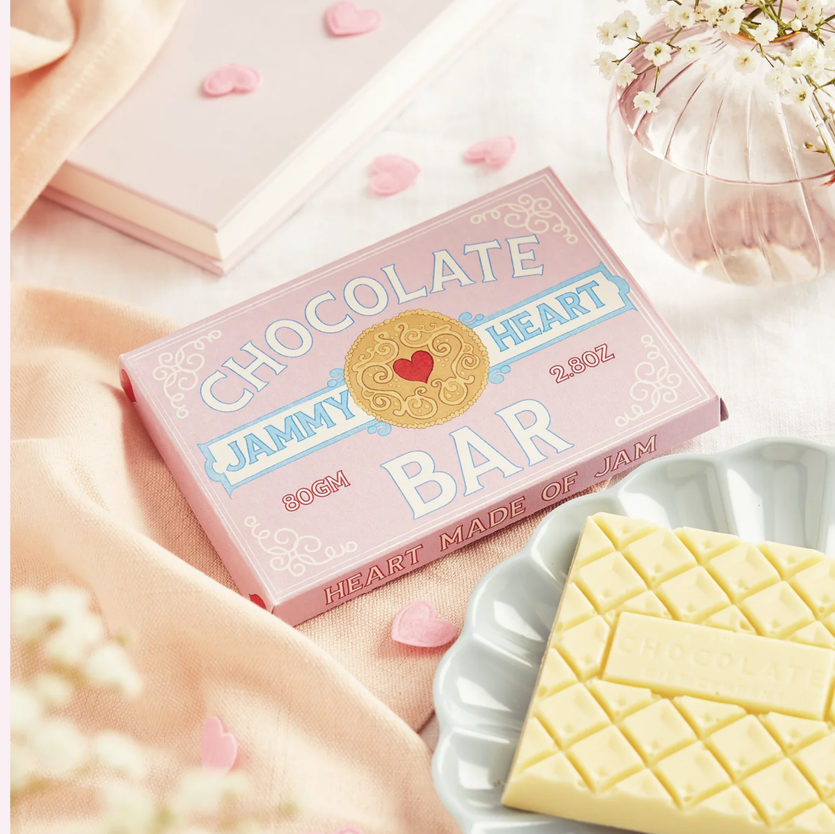 Chocolate - Jammy Heart Bar - - Liv's Solihull