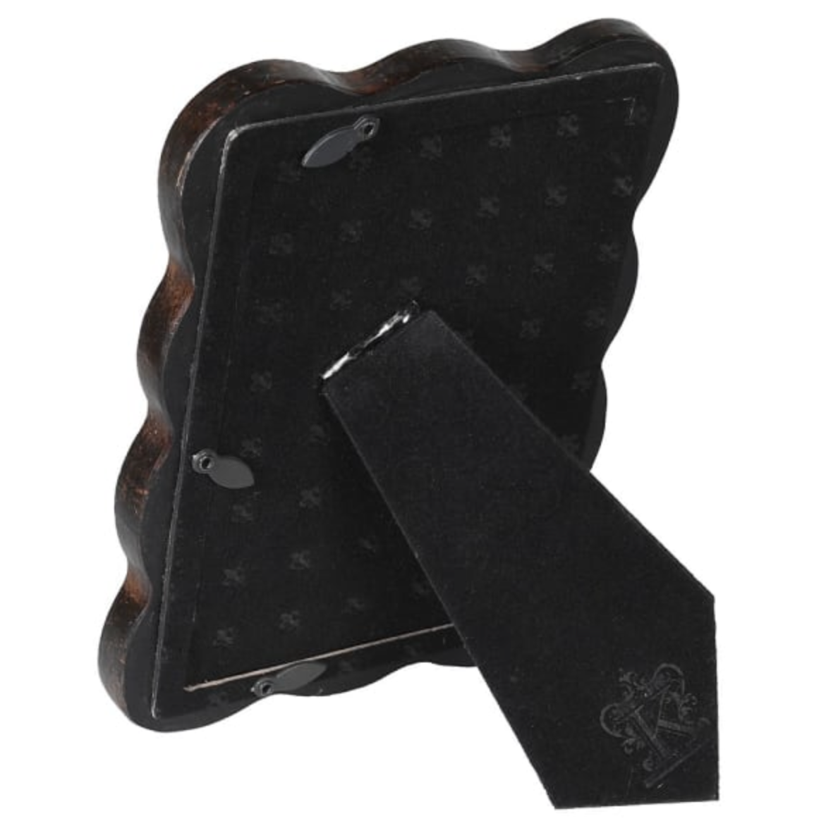 Wavy Photo Frame - Aged Brown Black, 4x6" - - Liv's Solihull