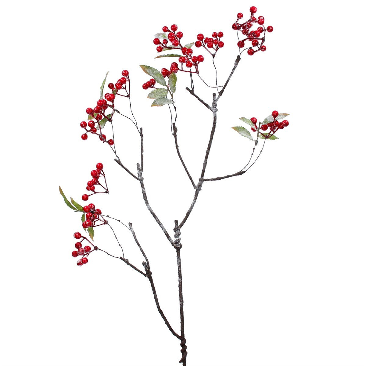 Long Frosted Red Mini Berry Twig Branch - - Liv's Solihull