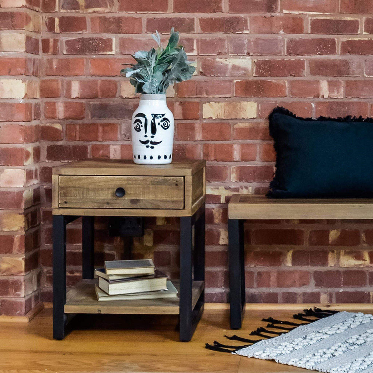 Boston - Lamp Table/Bedside Table with Drawer - - Liv's Solihull