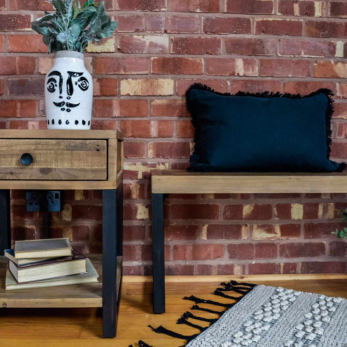 Boston - Lamp Table/Bedside Table with Drawer - - Liv's Solihull