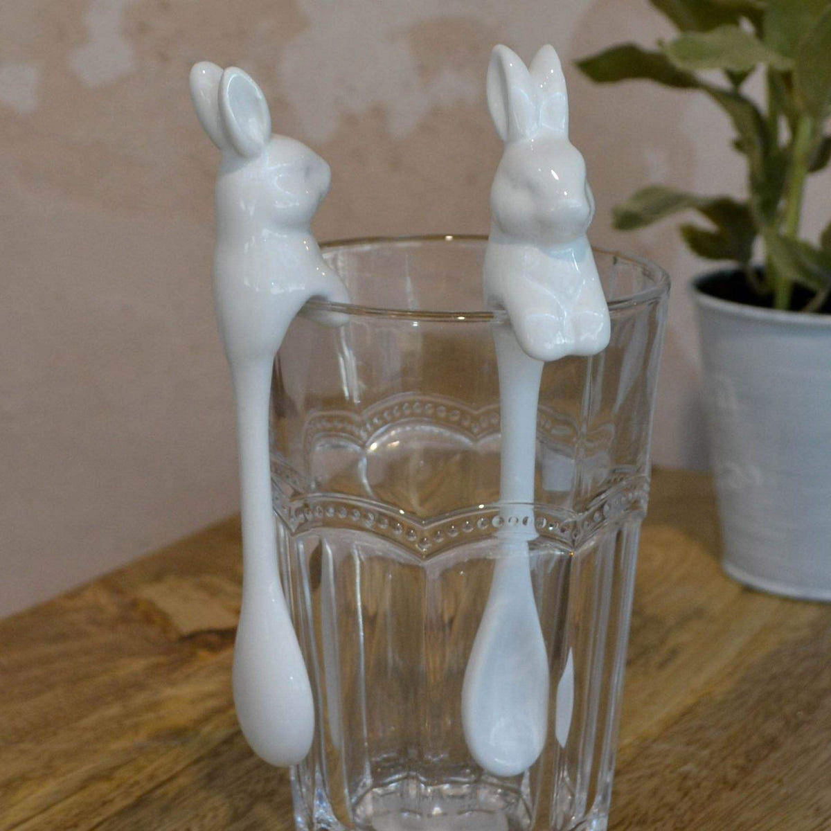 Ceramic Bunny Rabbit Spoon - - Liv's Solihull