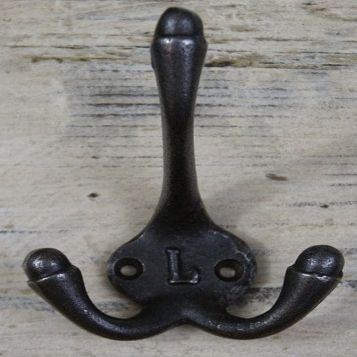 Triple Coat Hook - 'L' Cast Iron - - Liv's Solihull