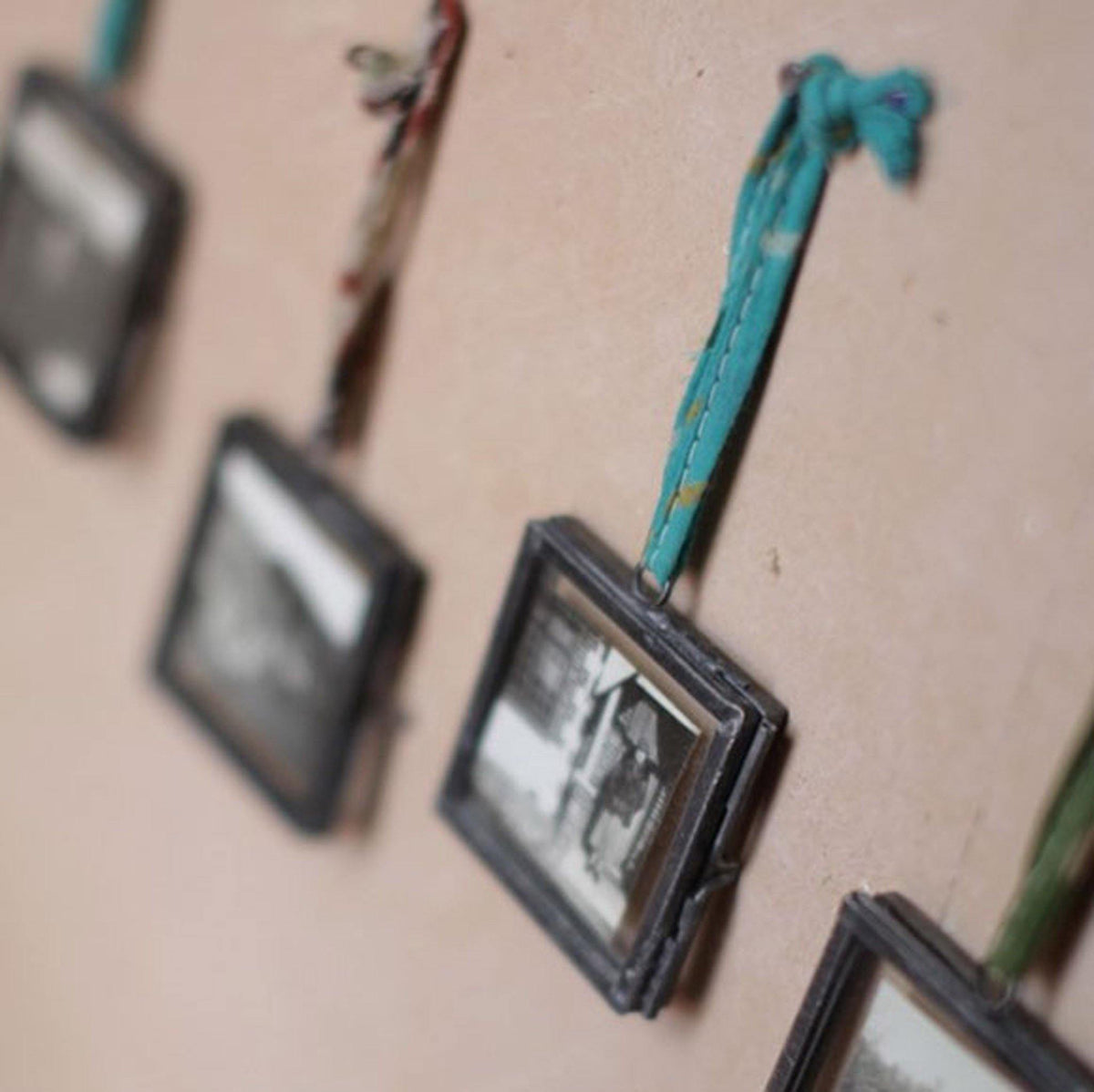 Tiny Metal Hanging Frame - Zinc (5x5cm) - - Liv's Solihull