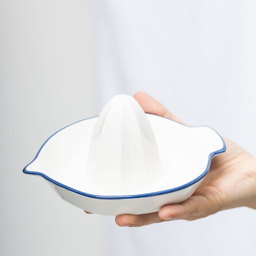 Ceramic Lemon Squeezer - White - - Liv's Solihull